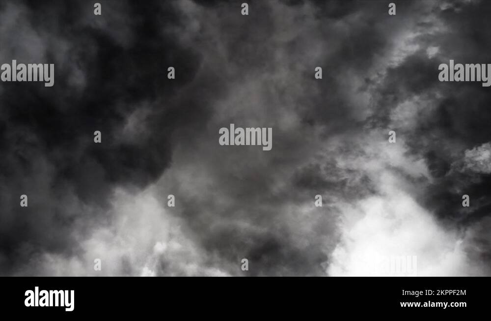 4k point of view entering a thunderstorm that occurs inside clouds ...