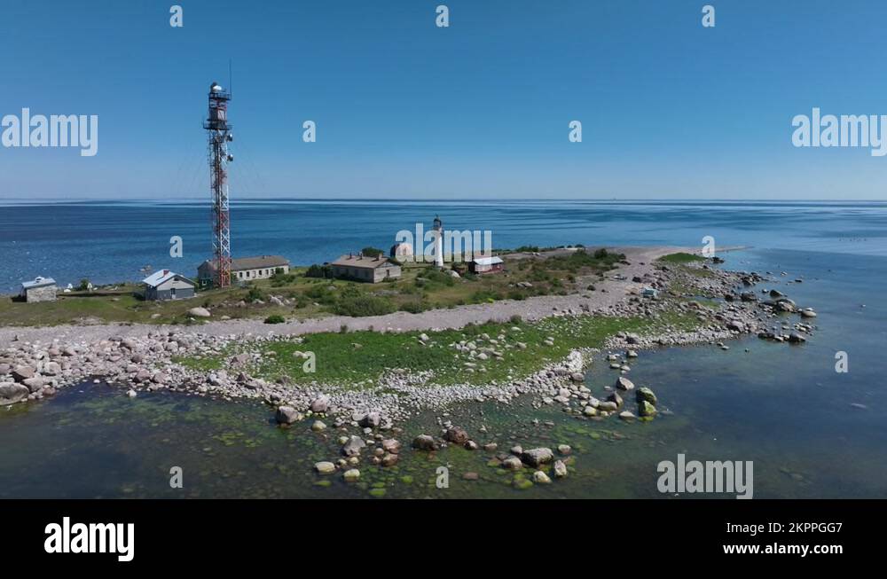 Drone footage of Vaindloo which is the northernmost island in Estonia ...
