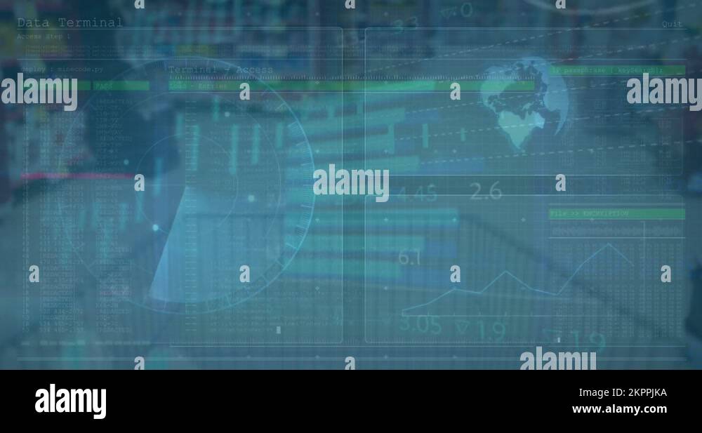 Animation data processing over trolley Stock Videos & Footage - HD and 4K Video Clips - Alamy