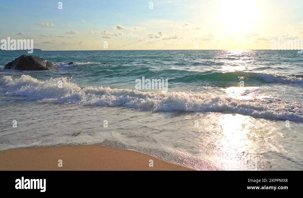 Foamy sea tides rolling over Stock Videos & Footage - HD and 4K Video ...