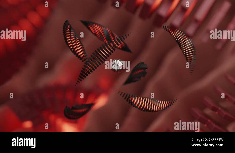 Abstract 3d art looping animation, 3d graphics, photo realistic render ...