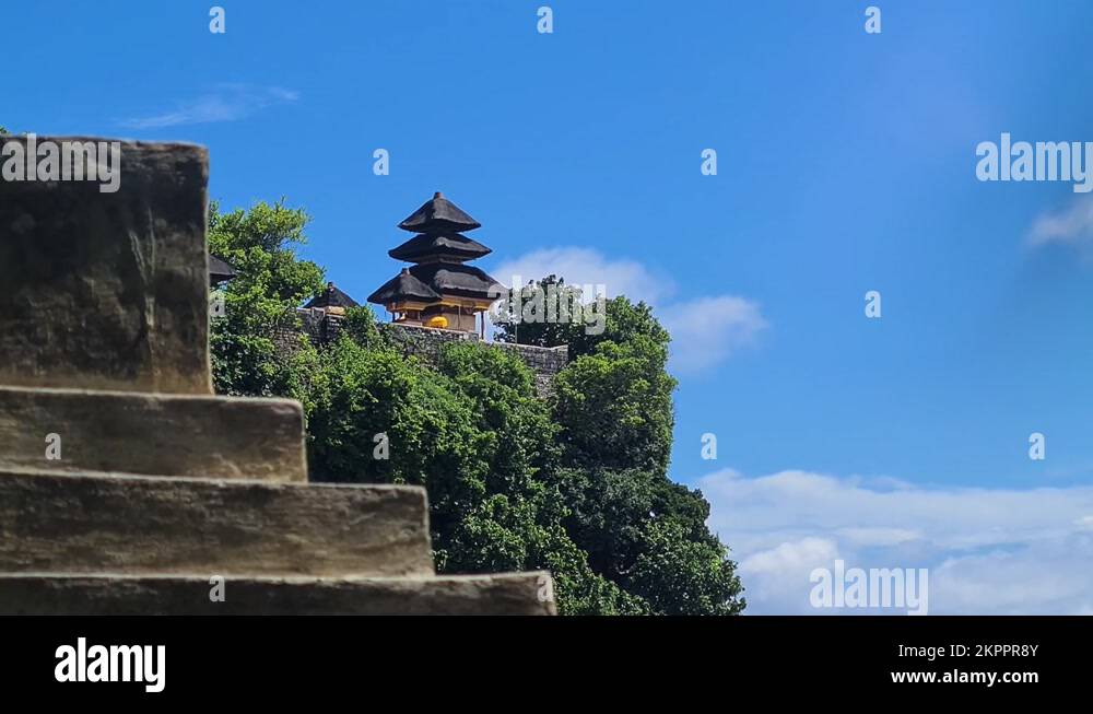 Uluwatu Hindu Temple, Bali Island, Indonesia. Clifftop Shrine on Hot ...