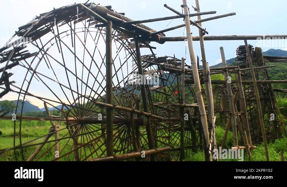 Water wheel rice field rice Stock Videos & Footage - HD and 4K Video ...