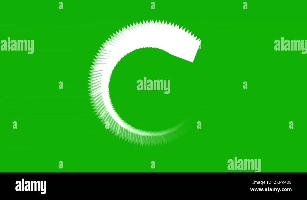 Buffering symbol green screen motion graphics Stock Video Footage - Alamy