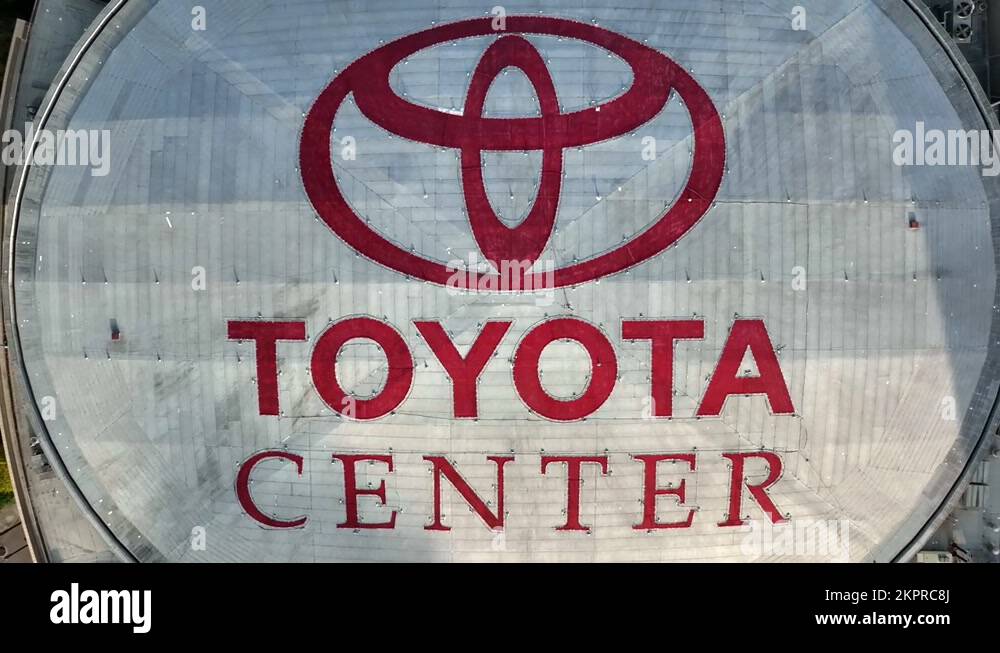 Toyota Center indoor arena in Houston TX, home to Rockets NBA team ...