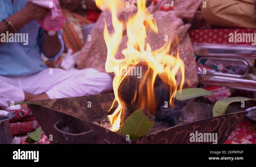 Closeup of Hawan kund, Indian culture, Hindu Wedding rituals background ...