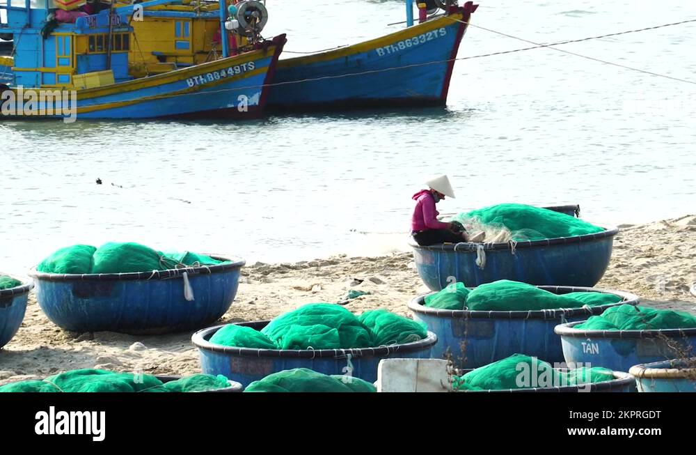 Woman fishing with net beach Stock Videos & Footage - HD and 4K Video ...