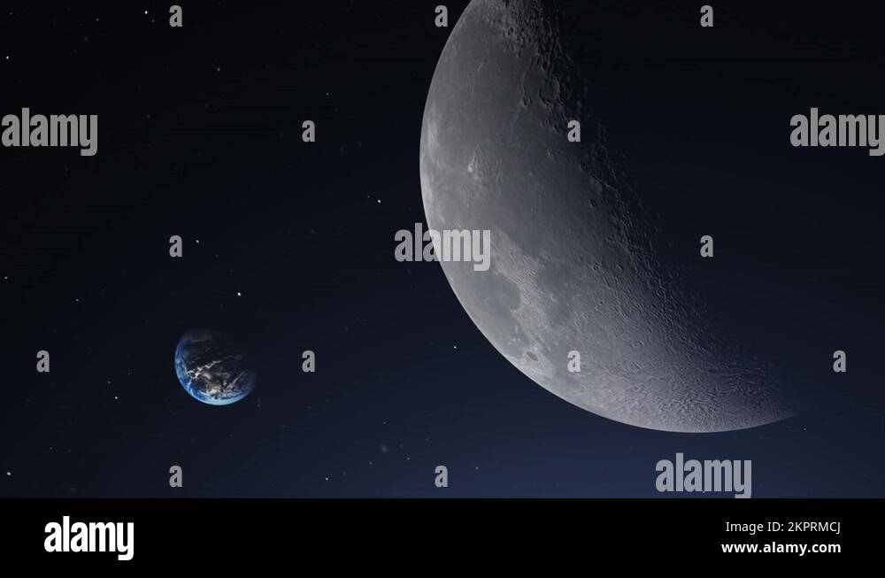 Earth and moon in space with milky way Stock Videos & Footage - HD and ...