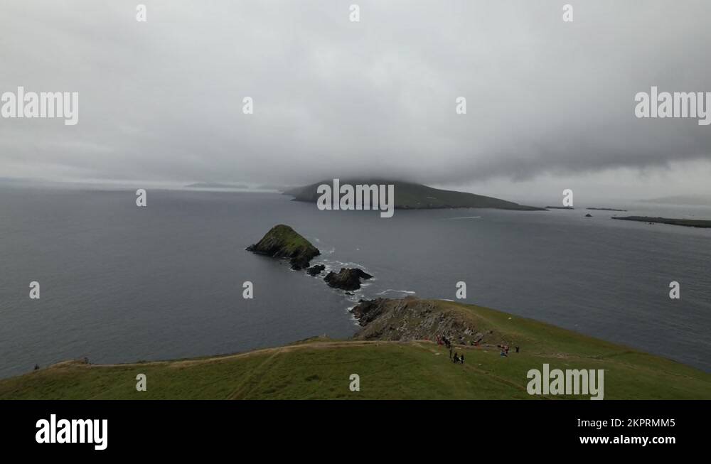 Dunmore head blasket islands dingle kerry ireland Stock Videos ...