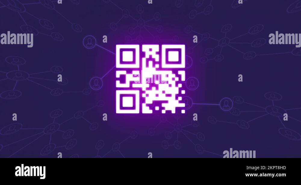 Animation neon qr code connections Stock Videos & Footage - HD and 4K ...