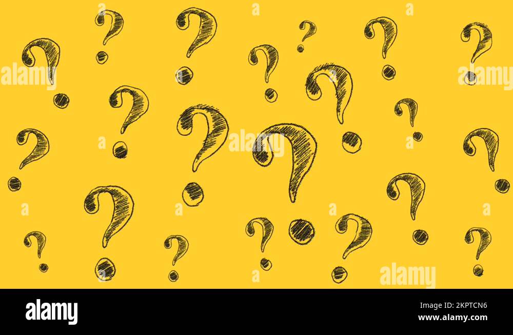 Question marks. Animated illustration Stock Video Footage - Alamy