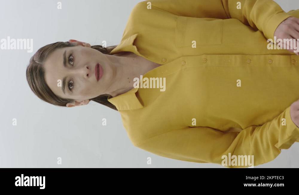 Worried, nervous, confused and uneasy young woman looks scared Stock ...