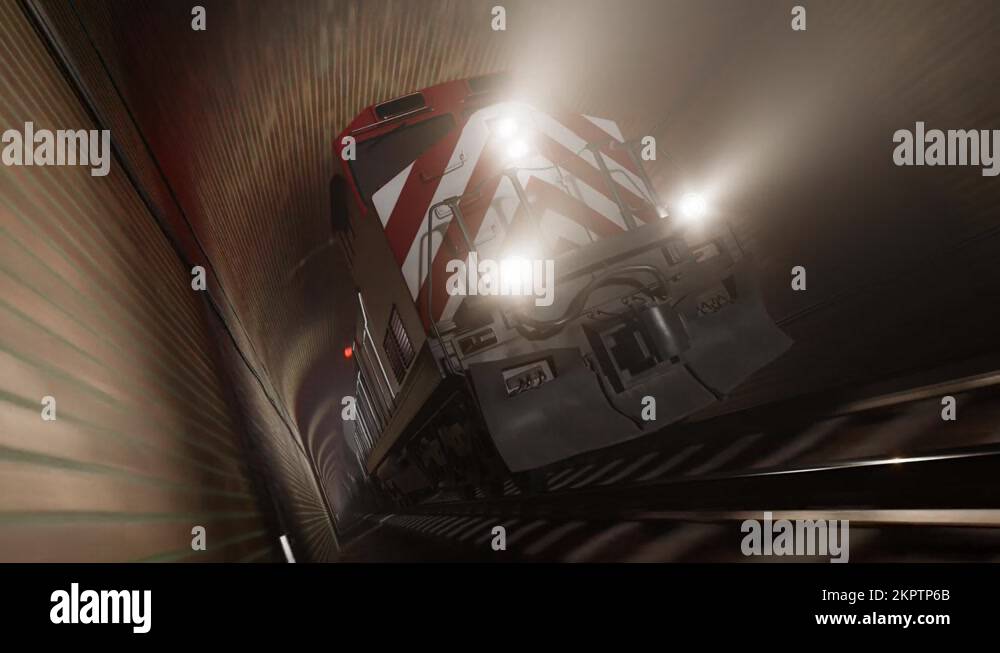 Seamless looping animation of the train going through the old ...