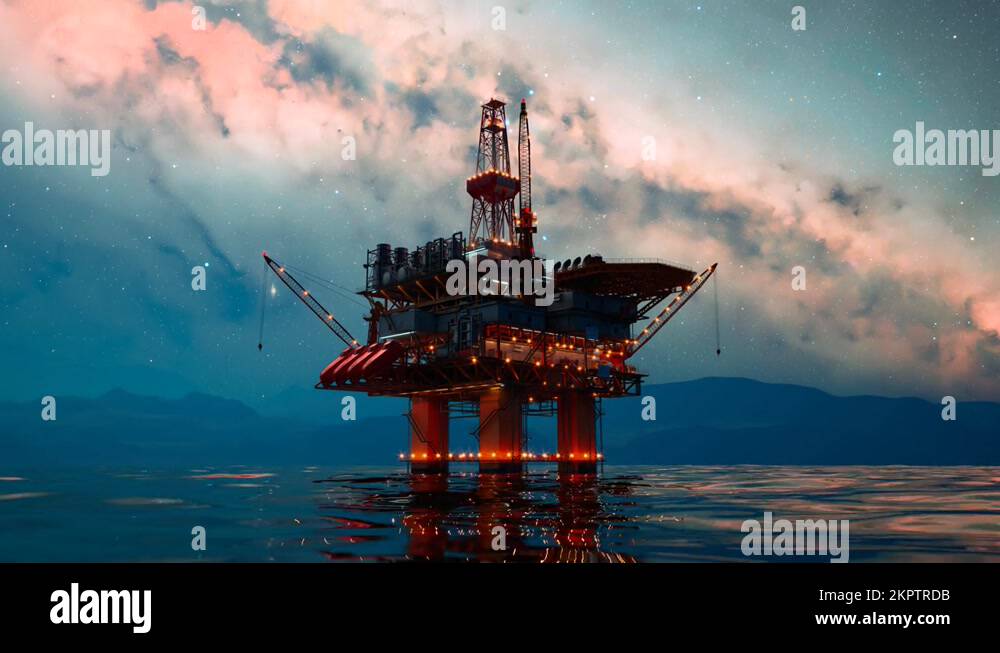 Offshore oil rig platform sea Stock Videos & Footage - HD and 4K Video ...