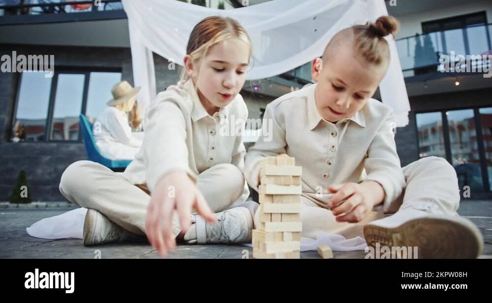 Adorable kids playing together blocks Stock Videos & Footage - HD and ...