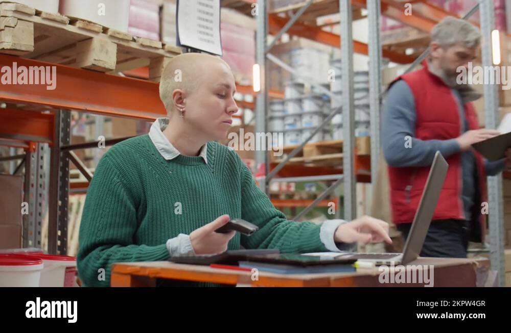 Warehouse scanner laptop Stock Videos & Footage - HD and 4K Video Clips ...