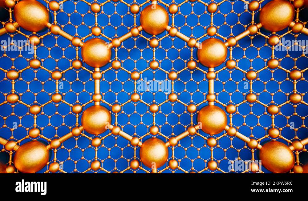 3d illustration golden atom model Stock Videos & Footage - HD and 4K ...