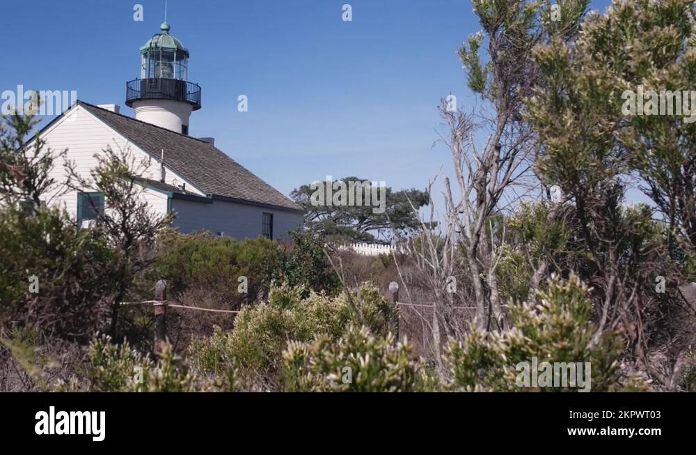 Vintage lighthouse tower, retro light house, old fashioned classic ...