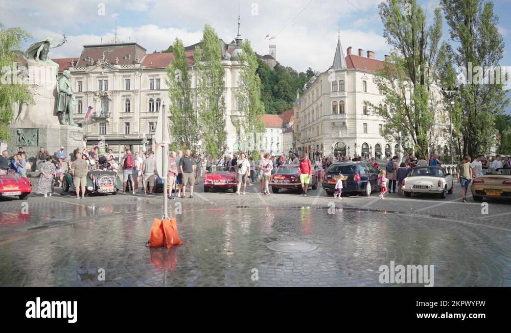 Liège-Brescia-Liège retro rally cars gathering in Ljubljana at Triple ...
