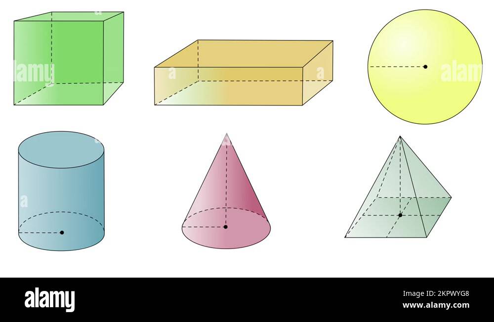 Basic 3D Geometric Shapes with Motion Lines Isolated on White ...