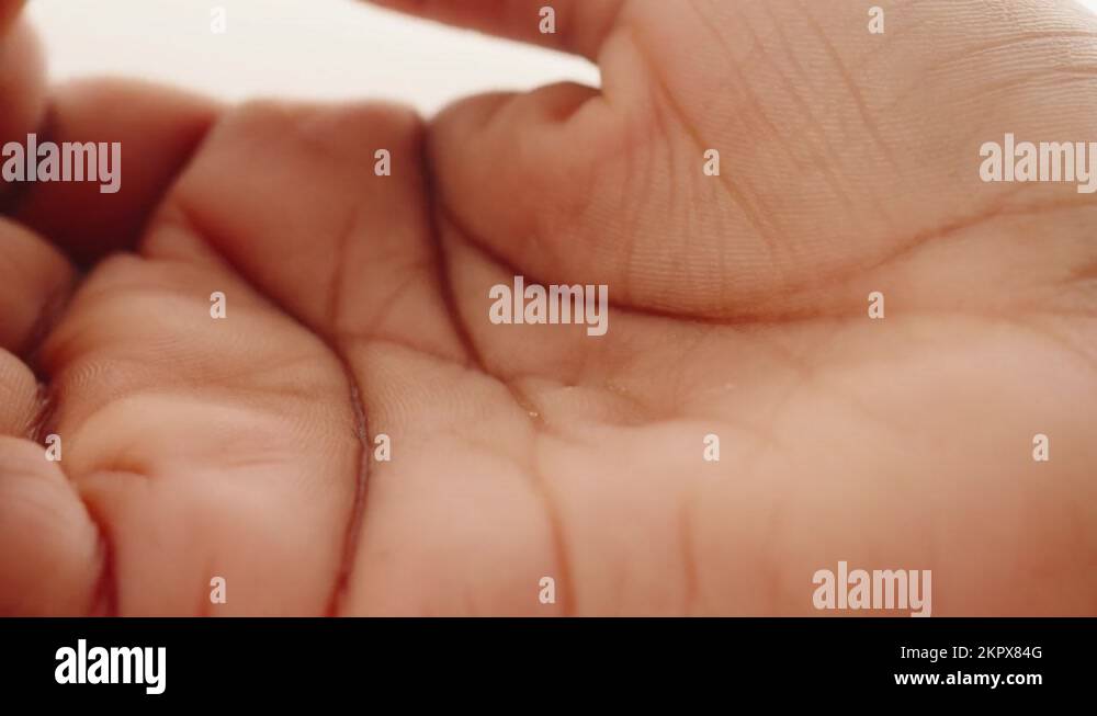 Black skin texture close-up, hand palm close-up. Native African ...