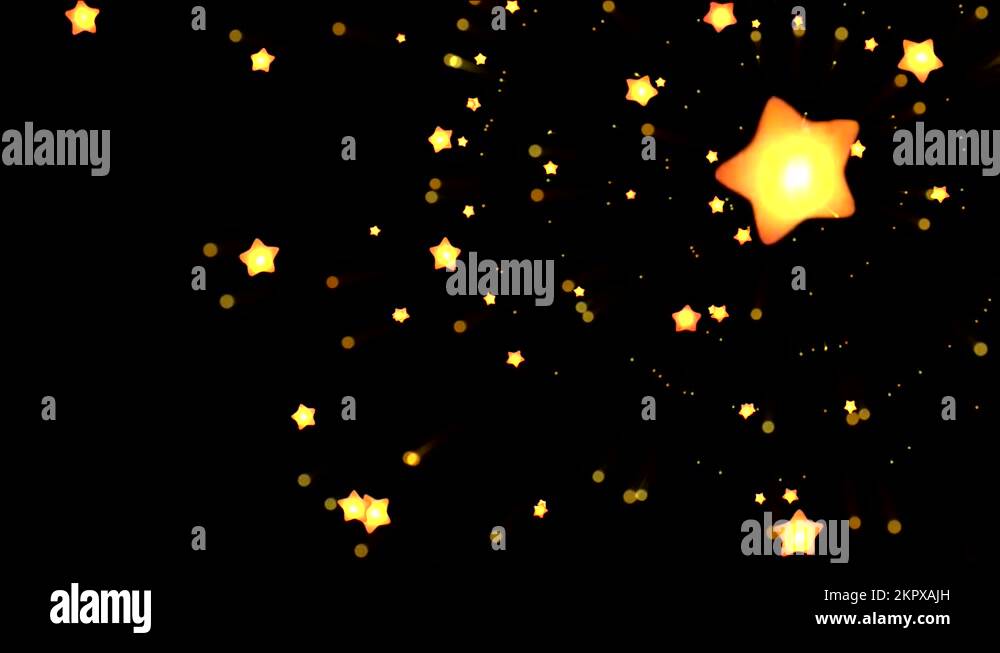 Bright yellow stars on black background. Explode of star Stock Video ...