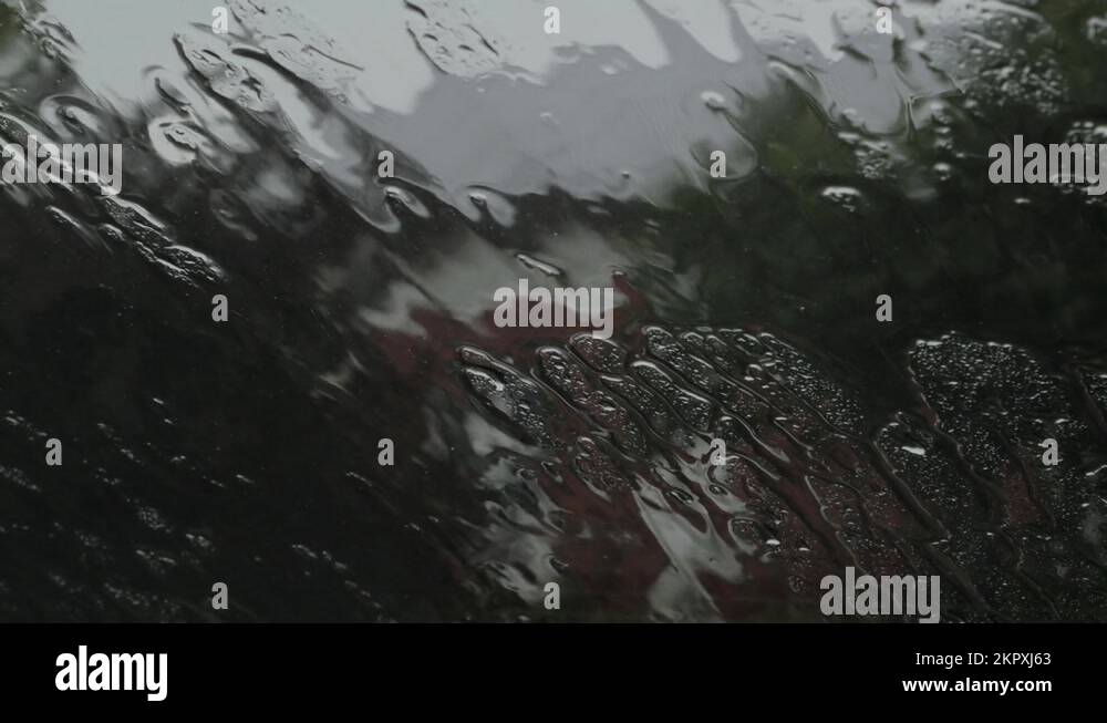 Rain dripping on the windshield of the car Stock Videos & Footage - HD ...