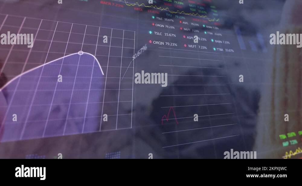 Animation diverse graph data processing Stock Videos & Footage - HD and ...