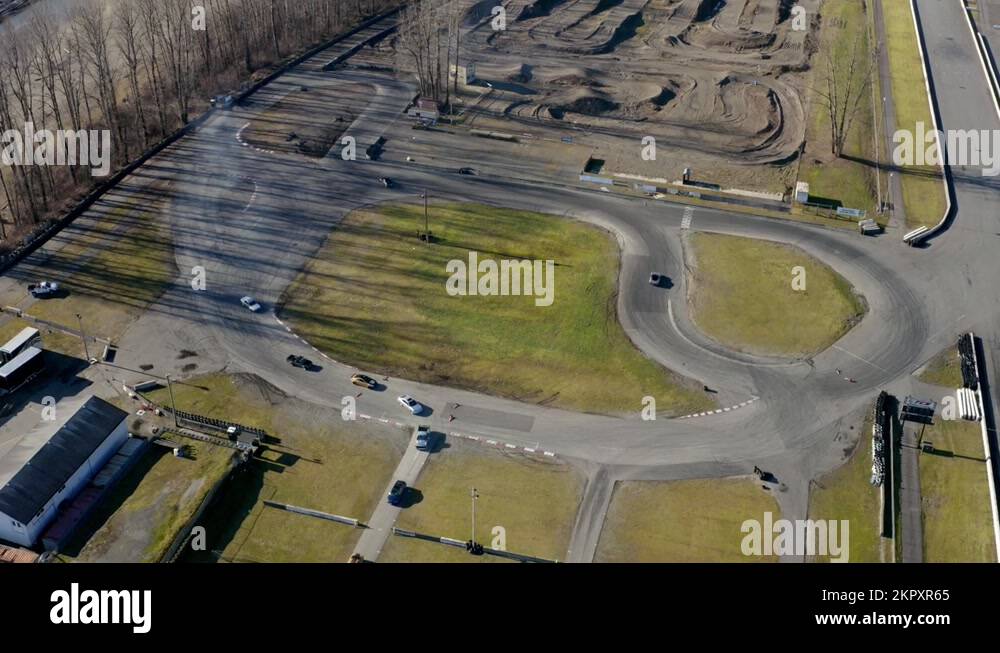 Cars Racing At The Mission Raceway Park In Mission, British Columbia ...