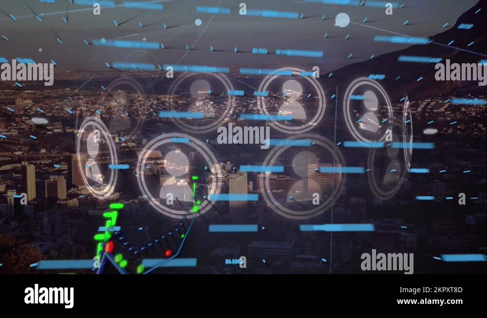 Animation network connections graph icons Stock Videos & Footage - HD ...