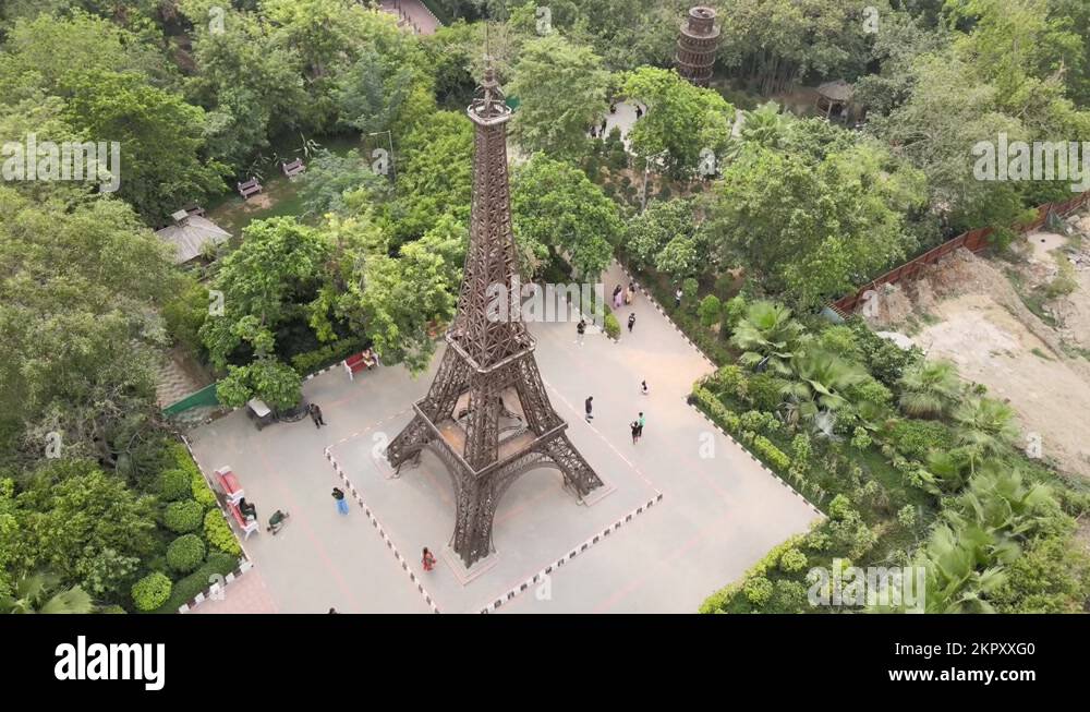 An Aerial Shot of Waste to Wonder Theme Park in New Delhi,India Stock ...