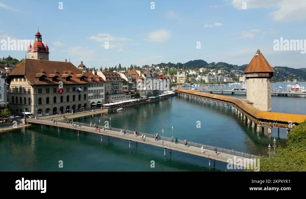 Chapel bridge over river Stock Videos & Footage - HD and 4K Video Clips ...