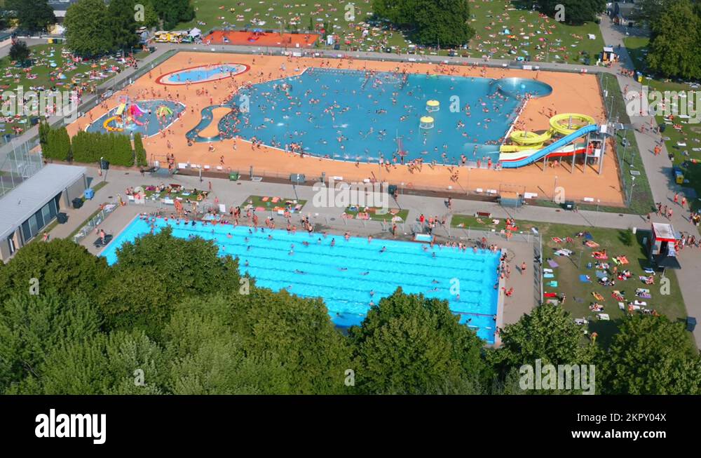 Public open air swimming pool Stock Videos & Footage - HD and 4K Video ...
