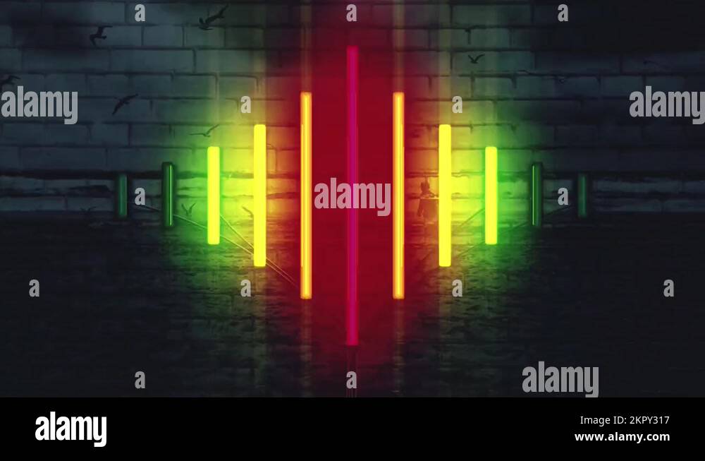 neon animated sign Stock Video Footage - Alamy