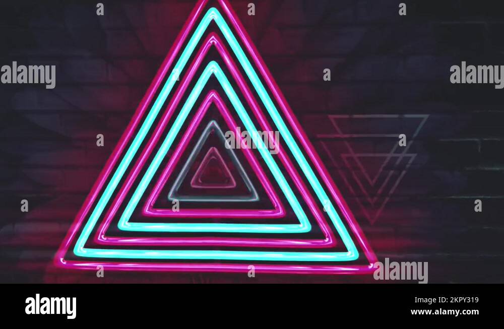 neon animated sign Stock Video Footage - Alamy