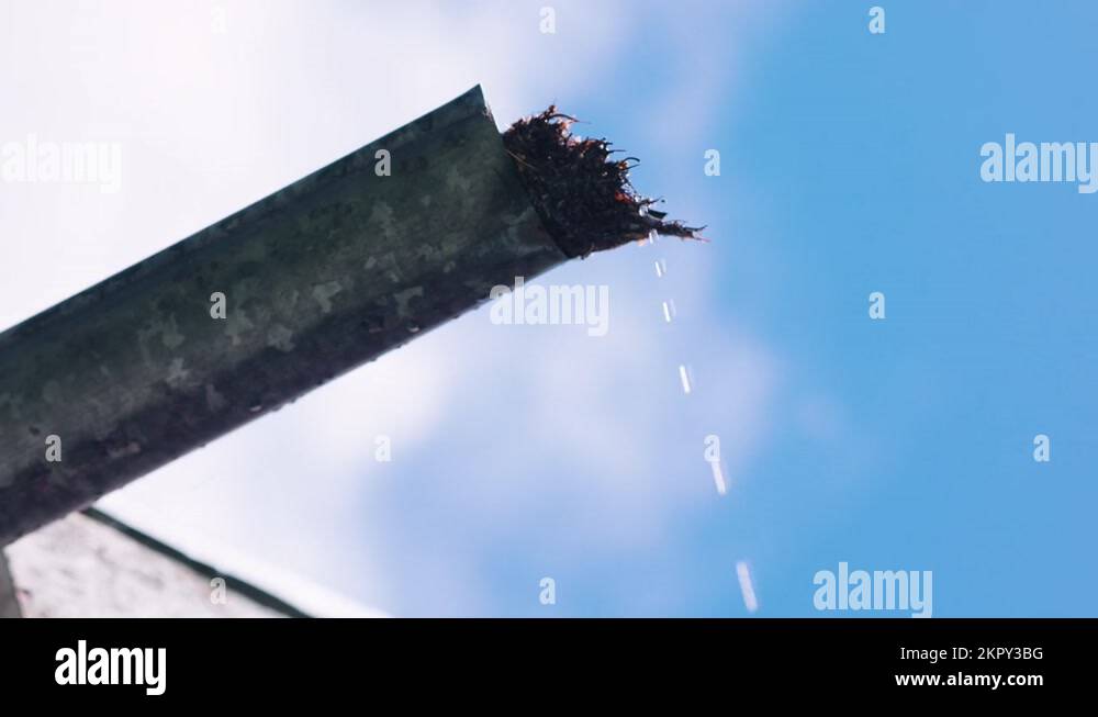 Galvanized rainwater gutter Stock Videos & Footage - HD and 4K Video ...