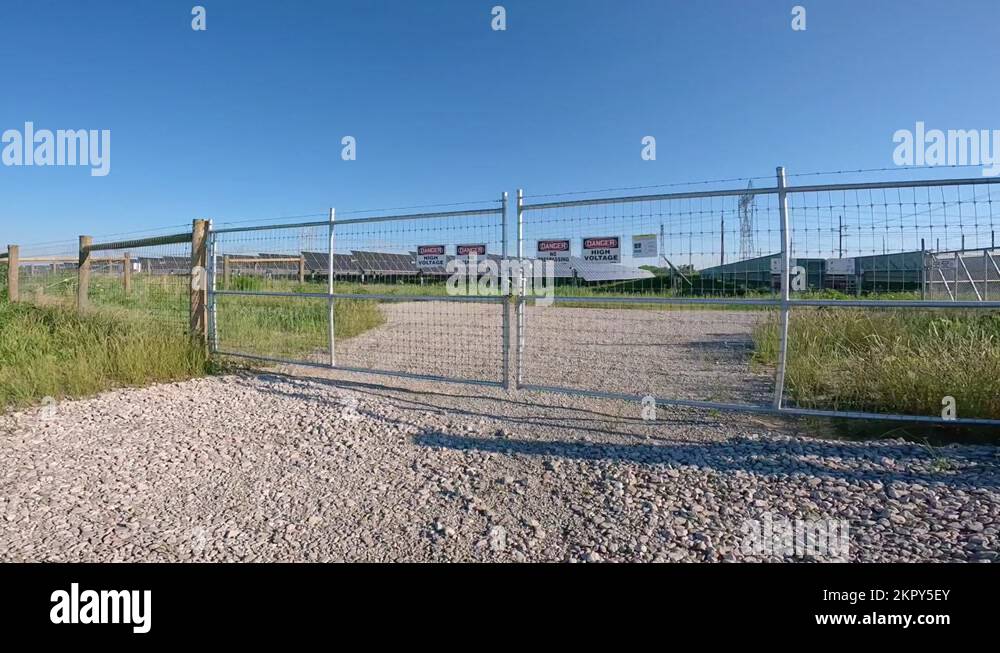 Solar farm danger warning sign Stock Videos & Footage - HD and 4K Video ...