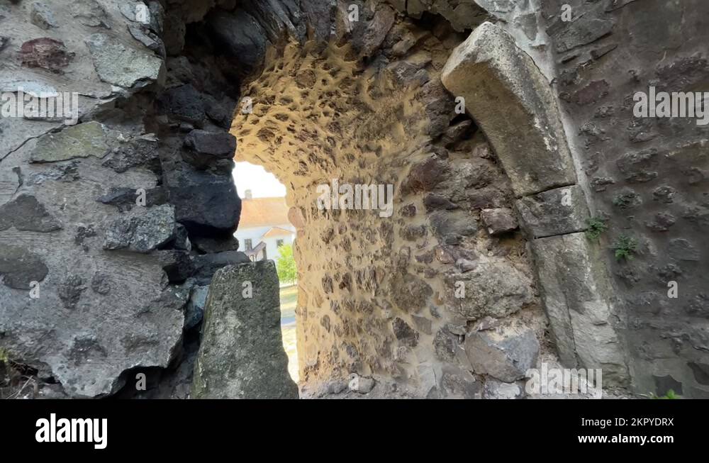 Historic old ancient medieval archway arch building Stock Videos ...
