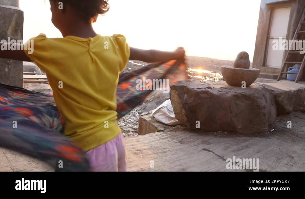 Indian girl dancing at the street, Mumbai, India Stock Video Footage ...