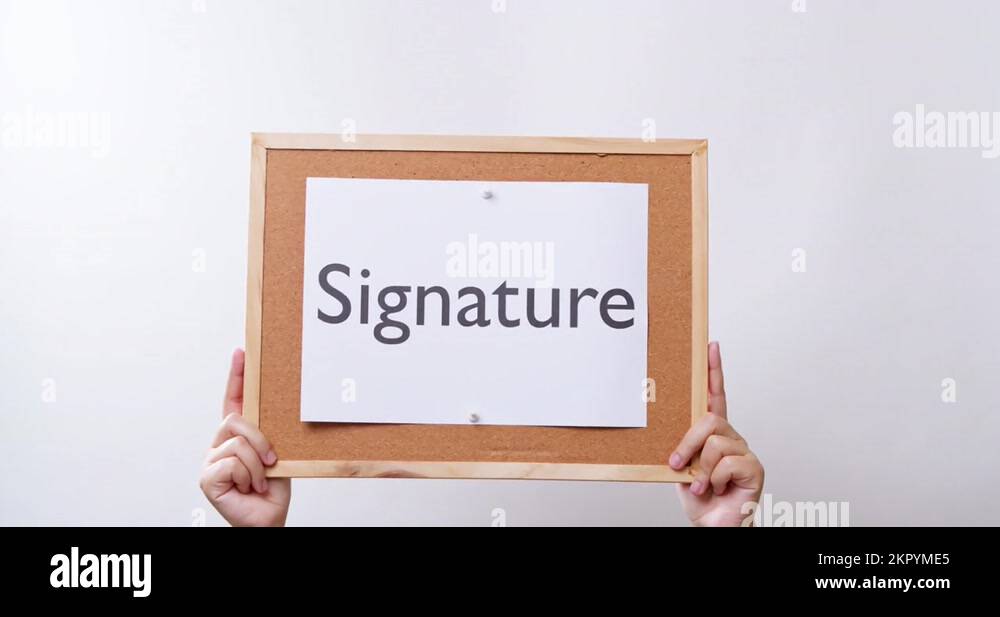 Signature board Stock Videos & Footage - HD and 4K Video Clips - Alamy