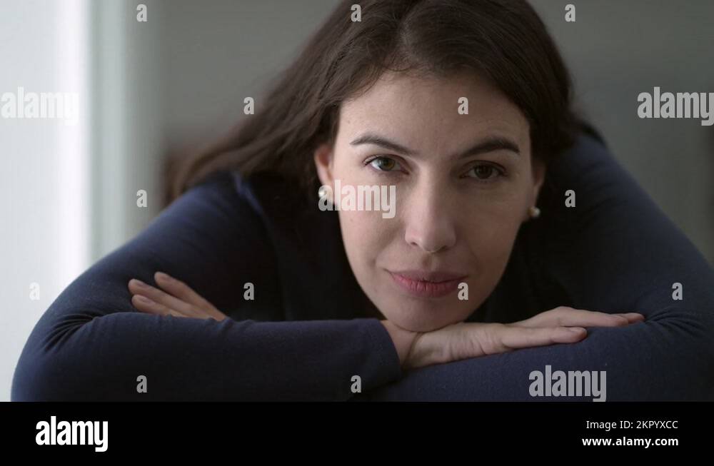 Portrait woman leaning table Stock Videos & Footage - HD and 4K Video ...