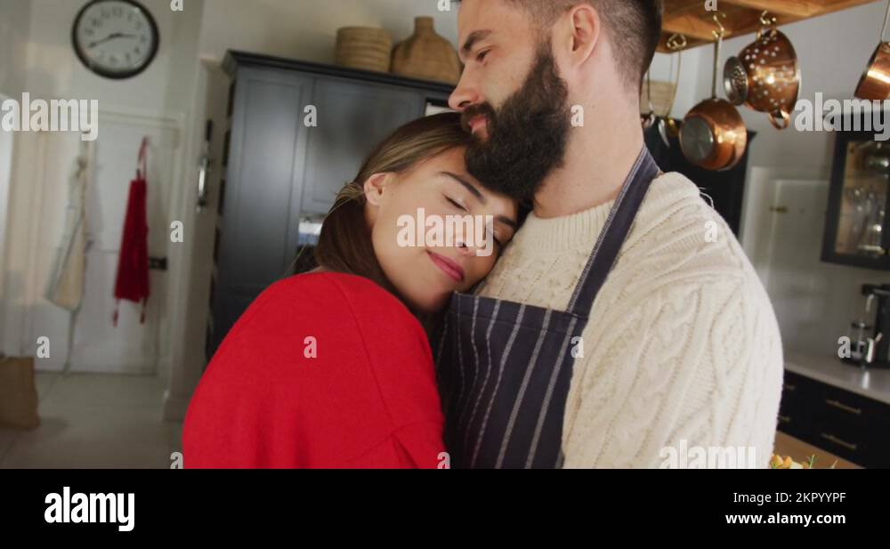 Couple hugging kitchen Stock Videos & Footage - HD and 4K Video Clips ...