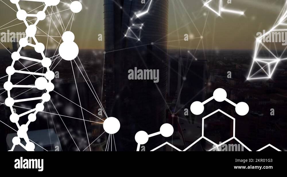 Animation dna chemical structures network Stock Videos & Footage - HD ...