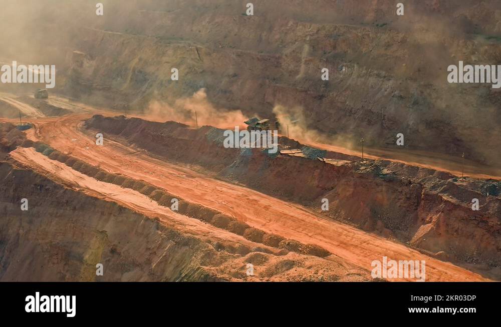 Industrial mining ore iron metal mineral quarry truck heavy career ...