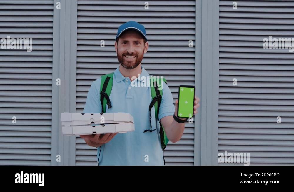 Courier pizza delivery man in Stock Videos & Footage - HD and 4K Video ...