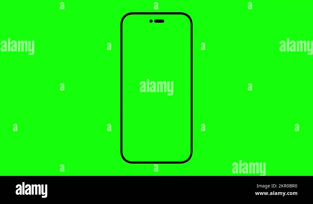 Mockup iPhone 14 green screen Mock up chroma key ios phone app. Motion ...