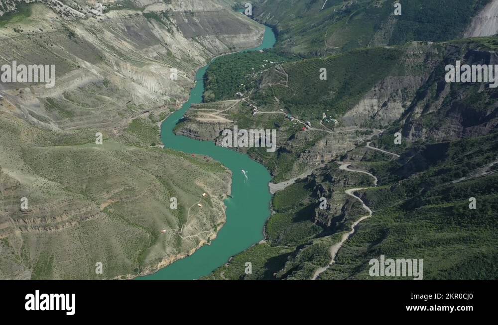 Sulak Canyon - deepest canyon in Europe carved by the Sulak River in ...