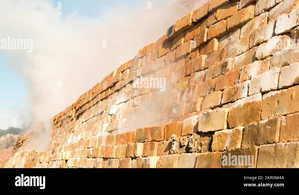 Harmful greenhouse gases emitted from clamp kiln firing clay bricks ...