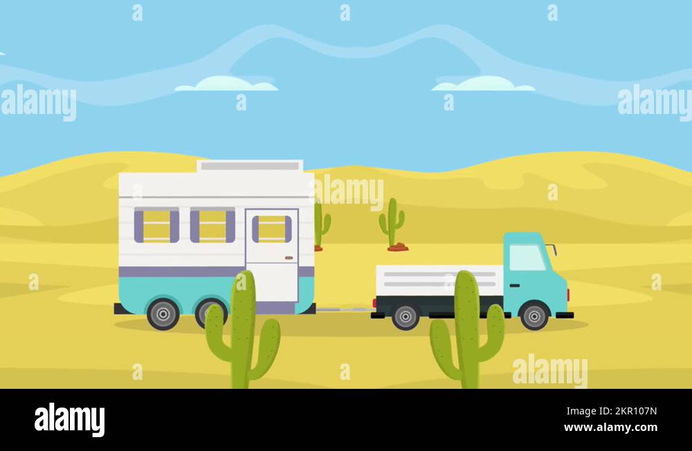 Caravan illustration Stock Videos & Footage - HD and 4K Video Clips - Alamy
