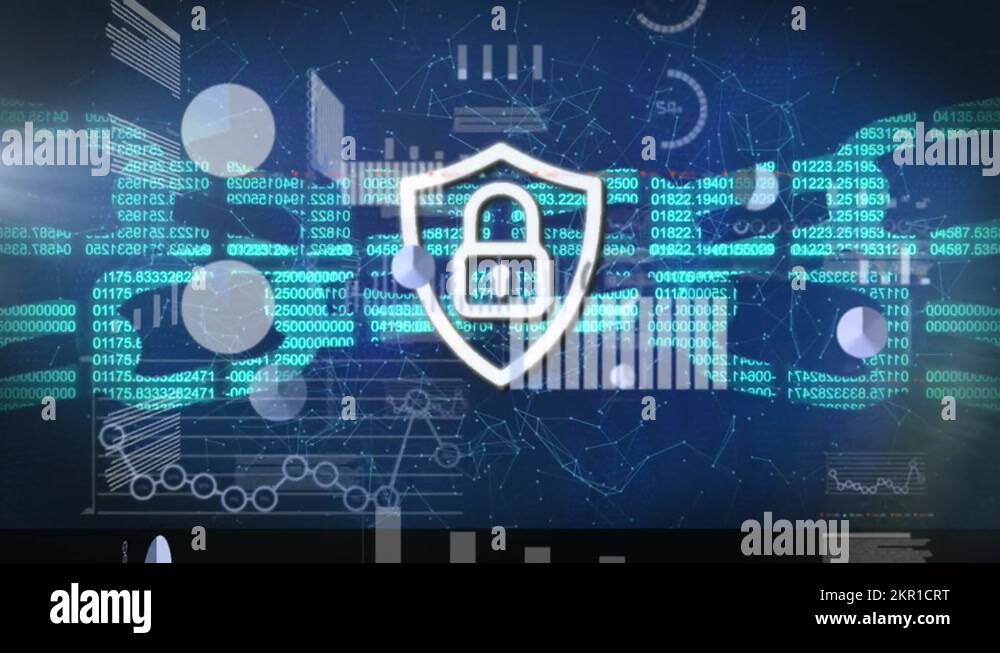 Animation lock in shield graphs Stock Videos & Footage - HD and 4K Video Clips - Alamy